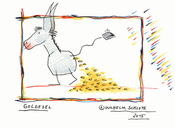Goldesel - Grafik Märchen - Wilhelm Schlote - Ramex.de
